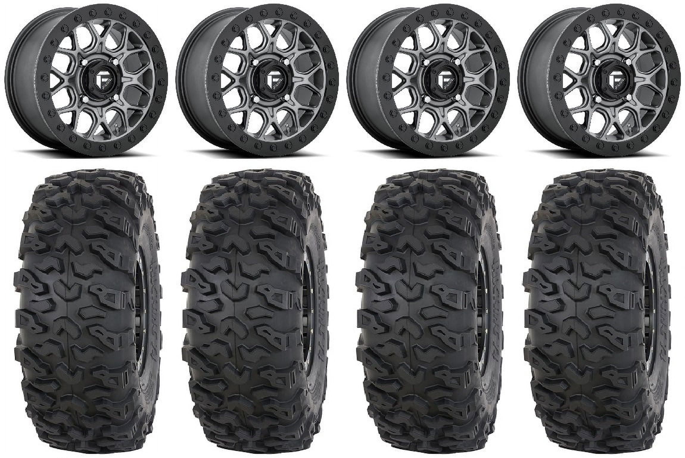 Fuel Tech Beadlock 15" Wheels Gm 32" Roctane T4 Tires Can-Am Maverick ...