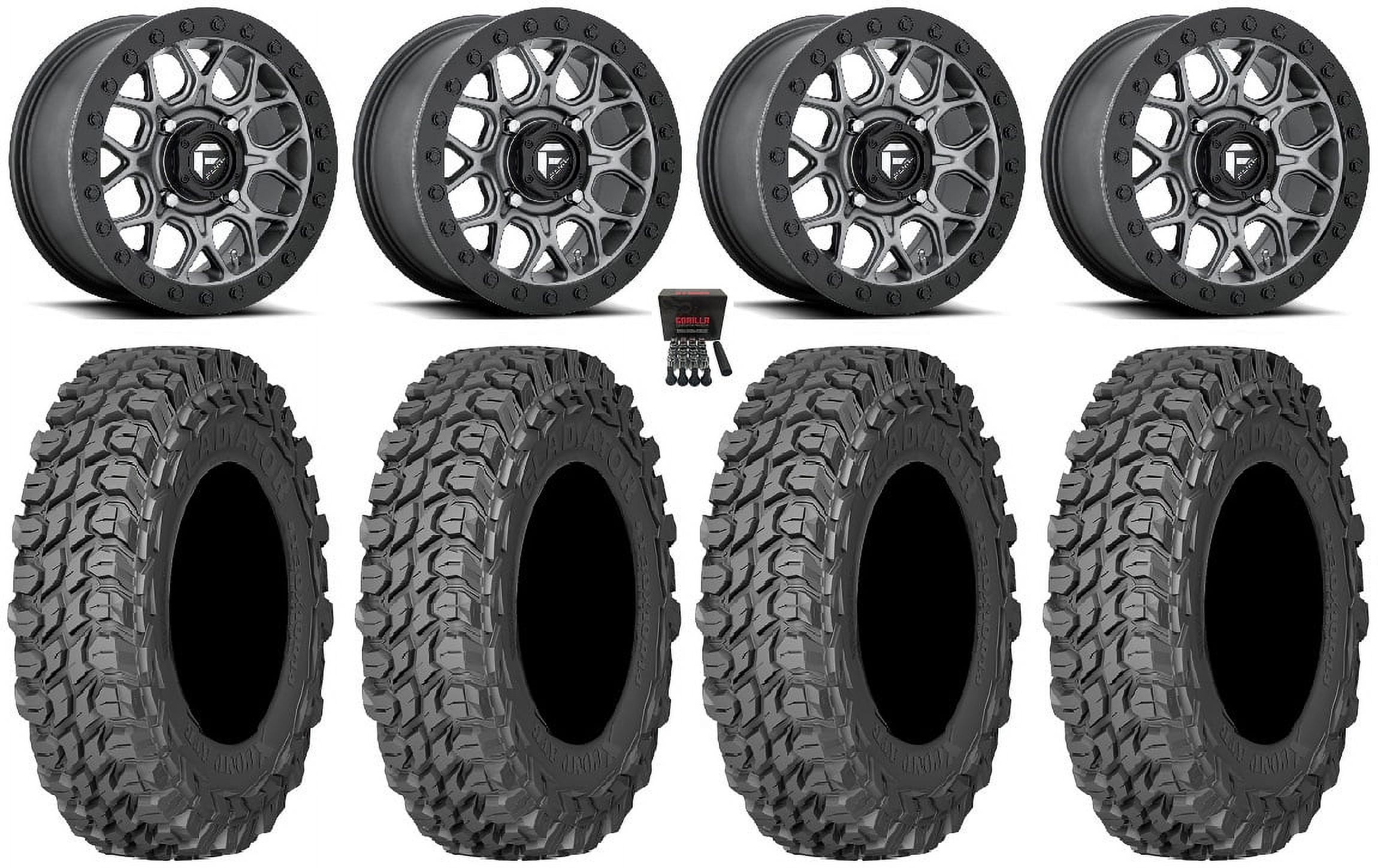 Fuel Tech Beadlock 15" Wheels Gm 32" X Comp ATR Tires Sportsman RZR ...