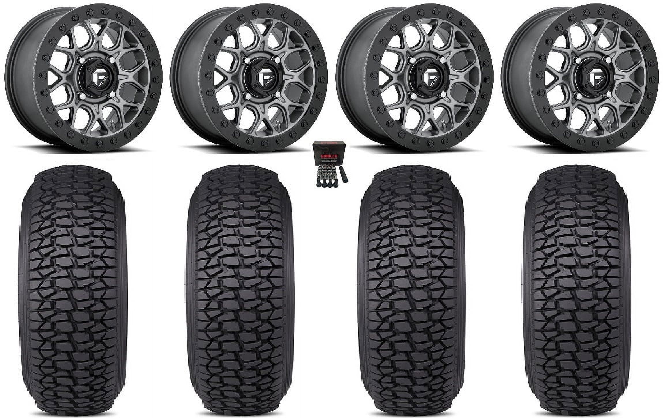 Fuel Tech Beadlock 15" Wheels Gm 35" Regulator 2 Tires Kawasaki Mule ...