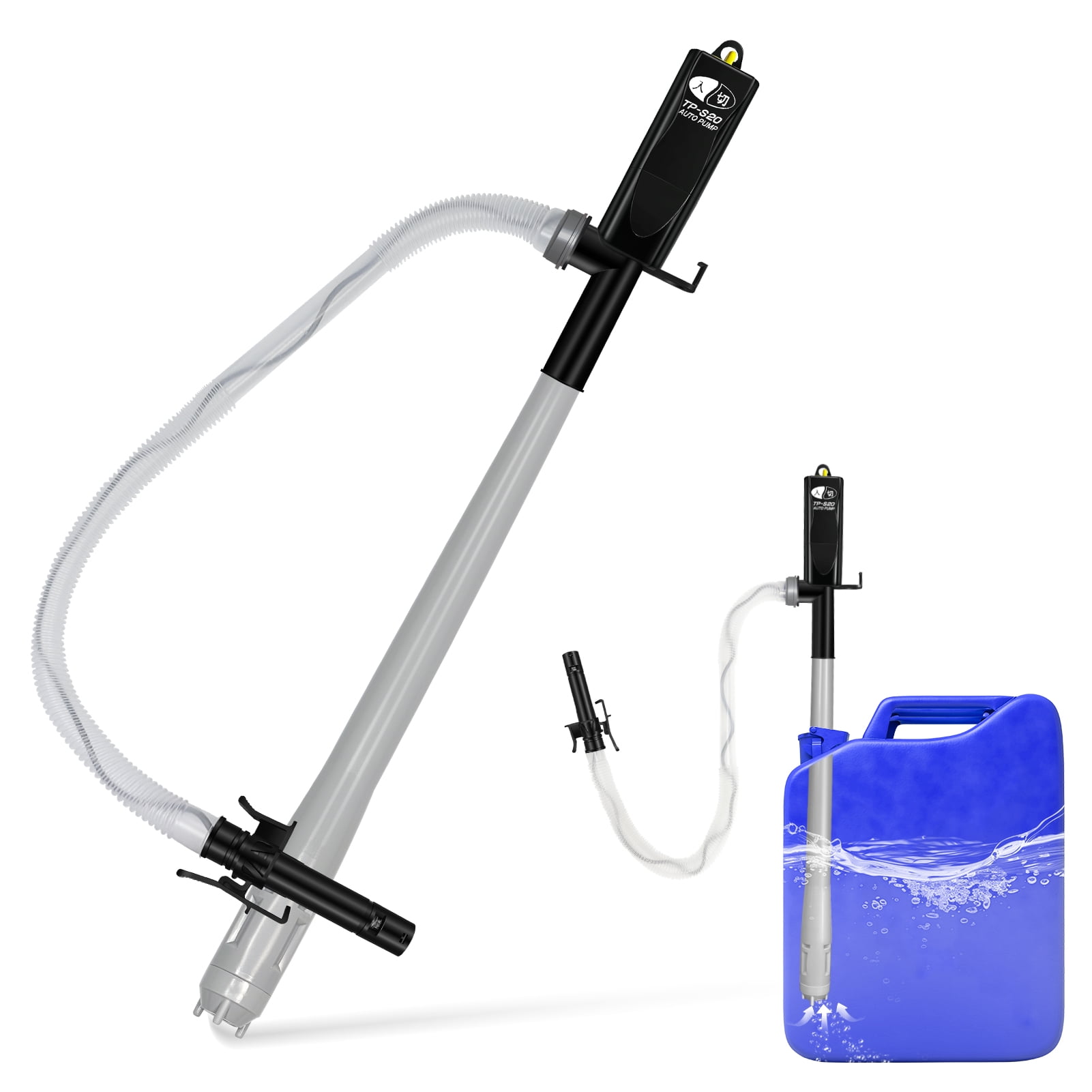 Fuel Transfer Pump Portable Battery Operated,2.4GPM Oil Extractor ...