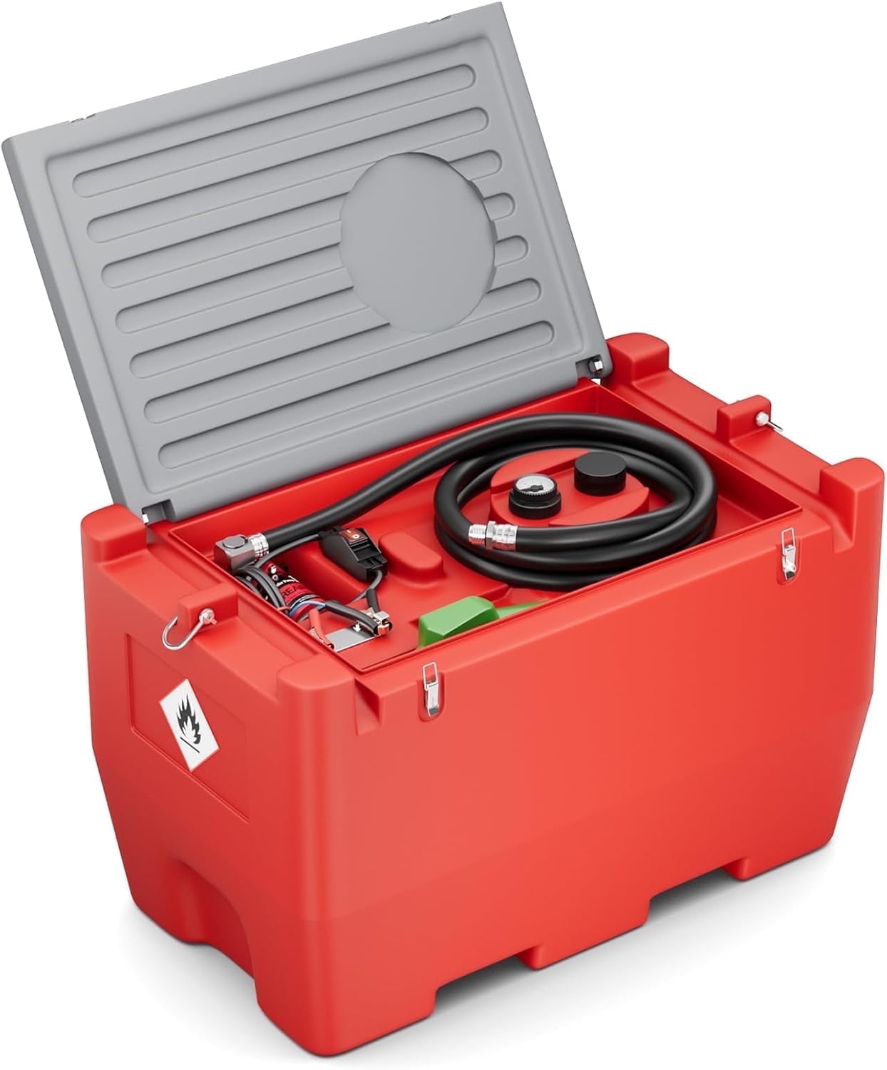 Fuel Transfer Tank, 50 Gallon for Gasoline & Diesel, Gas Tank with 10.6 ...