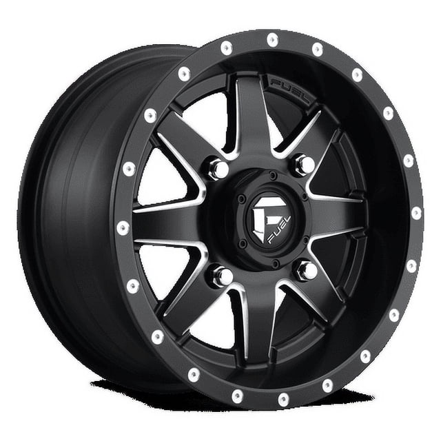 Fuel UTV Aluminum Rim D538 MAVERICK 15X7in Matte Black Milled Finish ...