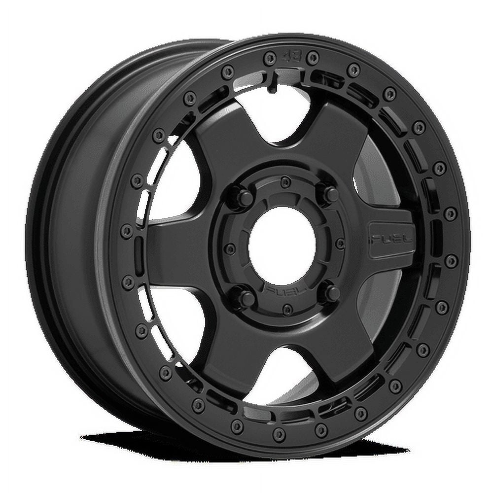 Fuel UTV Aluminum Rim D922 BLOCK BL - OFF ROAD ONLY 15X6in Matte Black ...