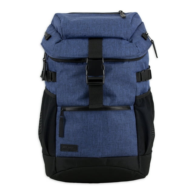 Fuel Unisex Barrier Backpack with Insulated Pocket, Blue Polyester ...