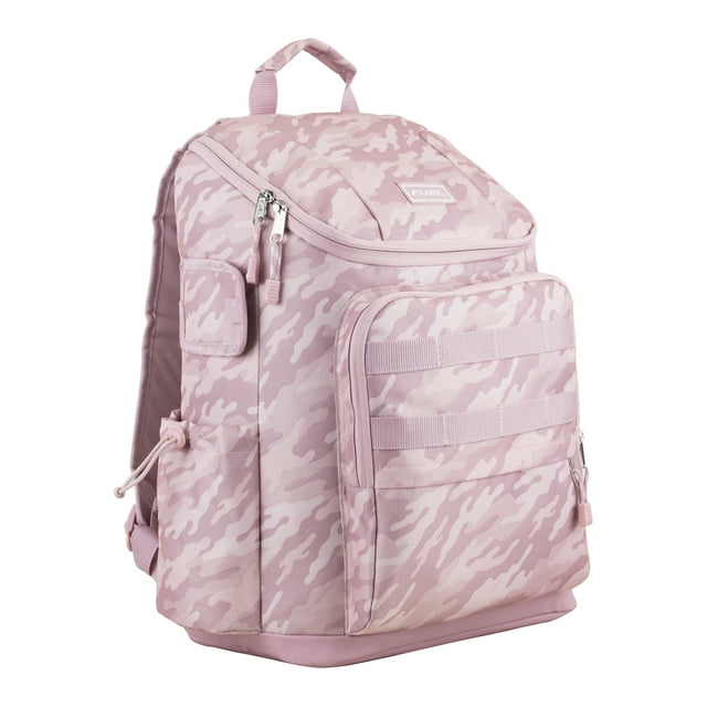 Fuel Unisex Outdoor Cargo Top Loading Backpack, Pink Camouflage ...