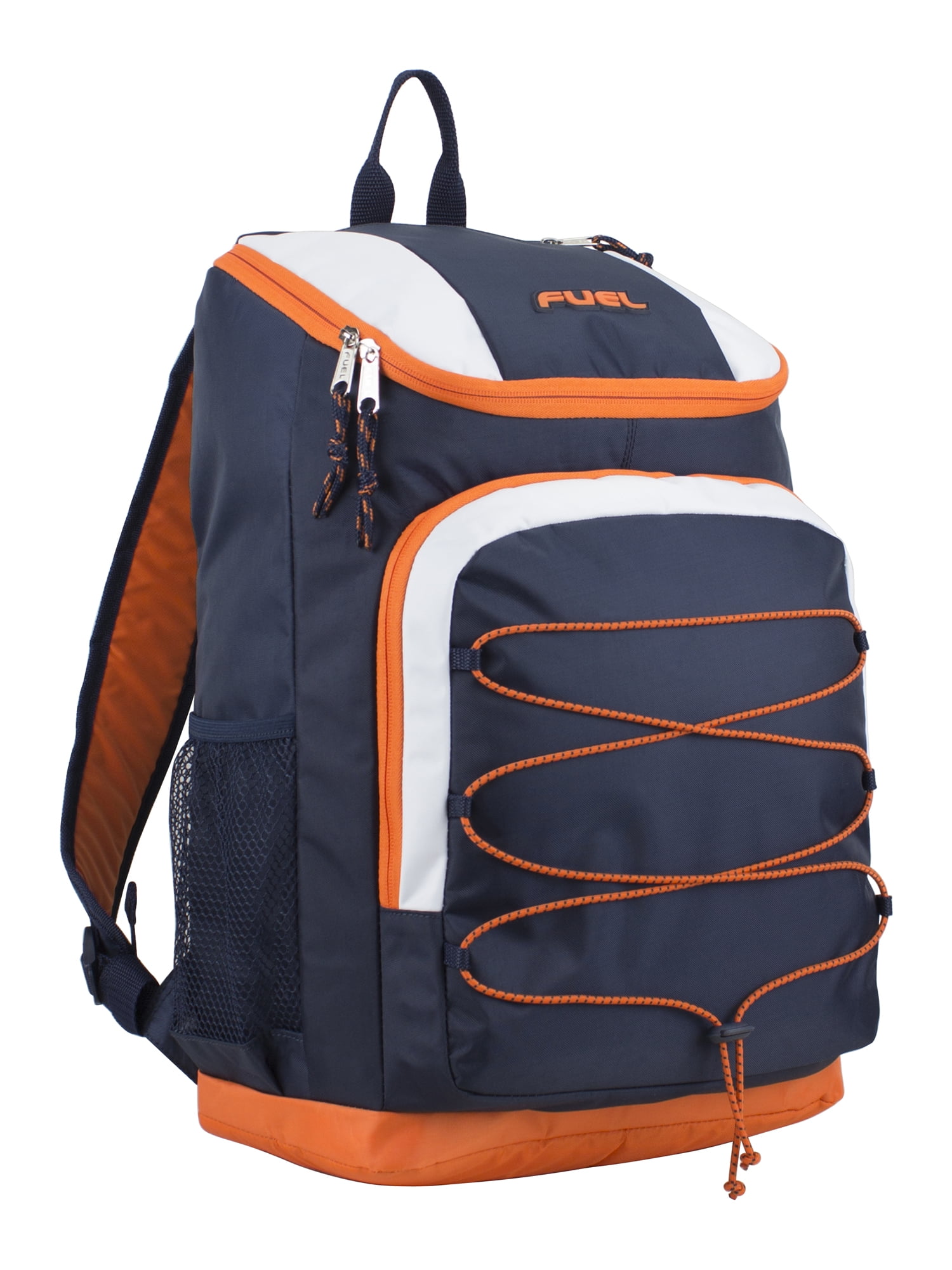 Fuel Unisex Top Loading Sport Backpack with Bungee, Navy - Walmart.com