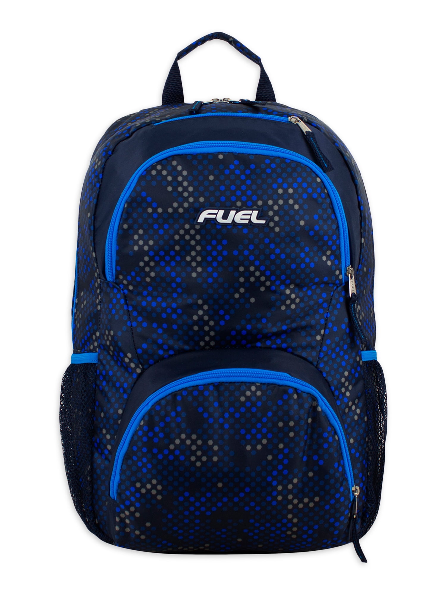 Fuel Unisex Valiant Backpack Navy Hexagon Print, Urban College ...