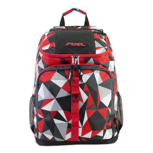 Fuel Unisex Wide Mouth Backpack, Red Black Diamonds - Walmart.com