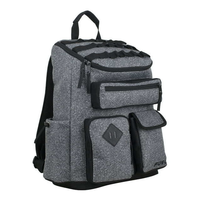 Fuel Unisex Wide Mouth Cargo Backpack, Gray Dots - Walmart.com