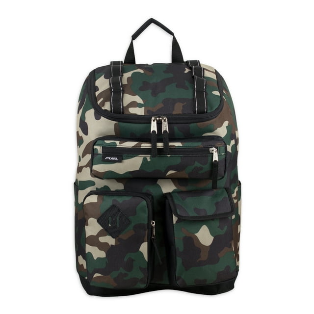 Fuel Unisex Lightweight Travel Backpack, Hunter Green Camouflage ...