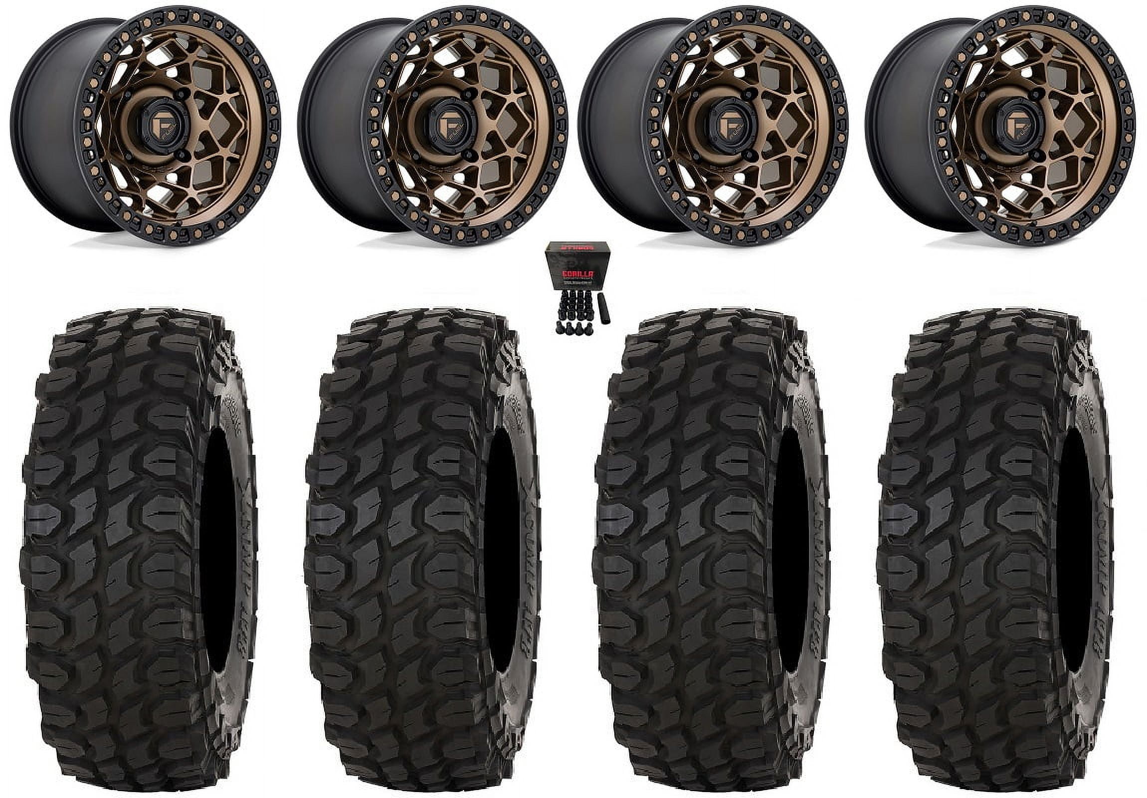 Fuel Unit 15" Wheels Bronze 35" XComp ATR Tires Kawasaki Teryx Mule ...