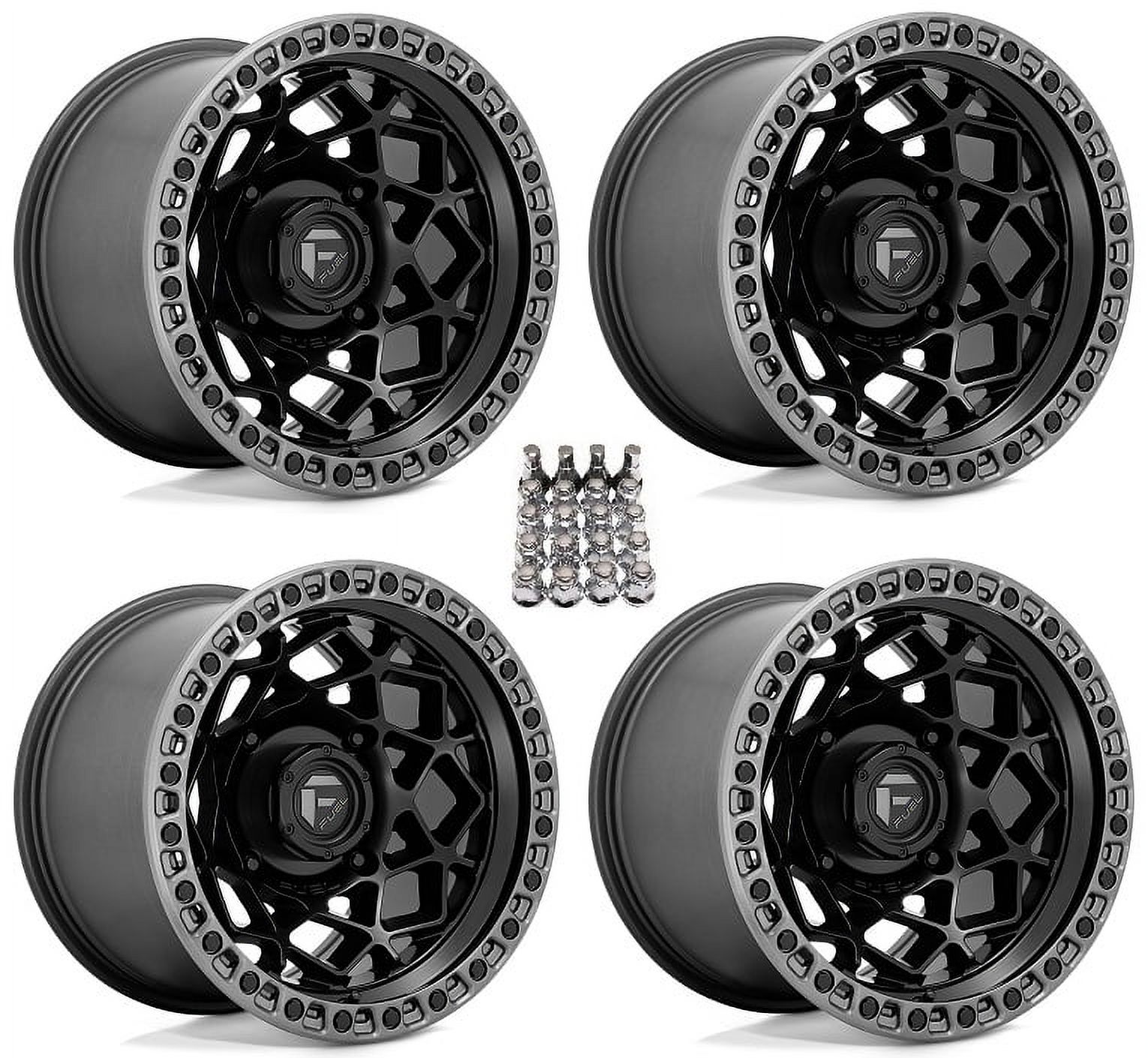 Fuel Unit 15x10 ATV Wheels Black Sportsman RZR Ranger - Walmart.com