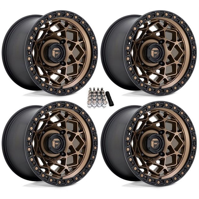 Fuel Unit 15x10 UTV Wheels Bronze Can-Am Maverick X3 / Honda Pioneer ...