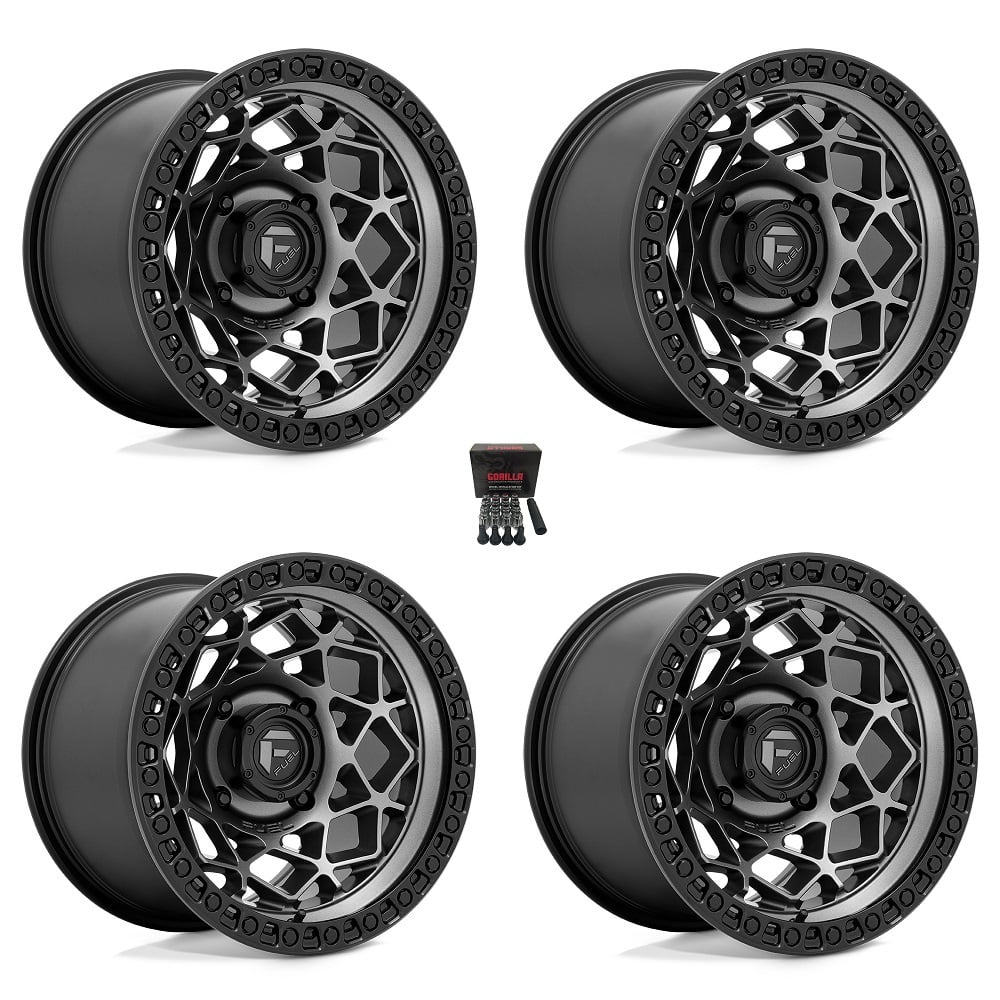 Fuel Unit 15x7/15x10 ATV Wheels Gunmetal Sportsman RZR Ranger - Walmart.com