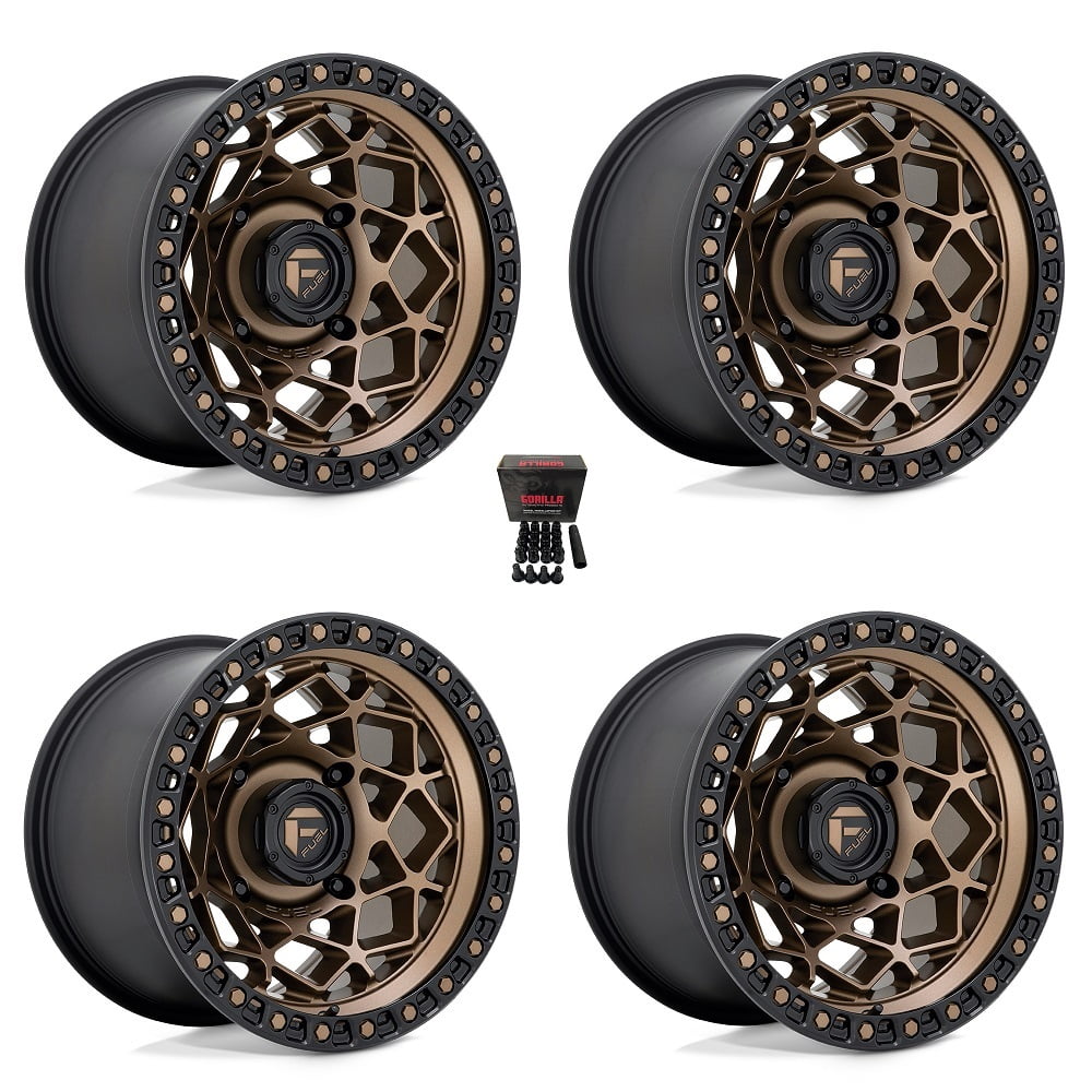 Fuel Unit 15x7/15x10 UTV Wheels Bronze Can-Am Maverick X3 / Honda Pioneer 1000 - Walmart.com