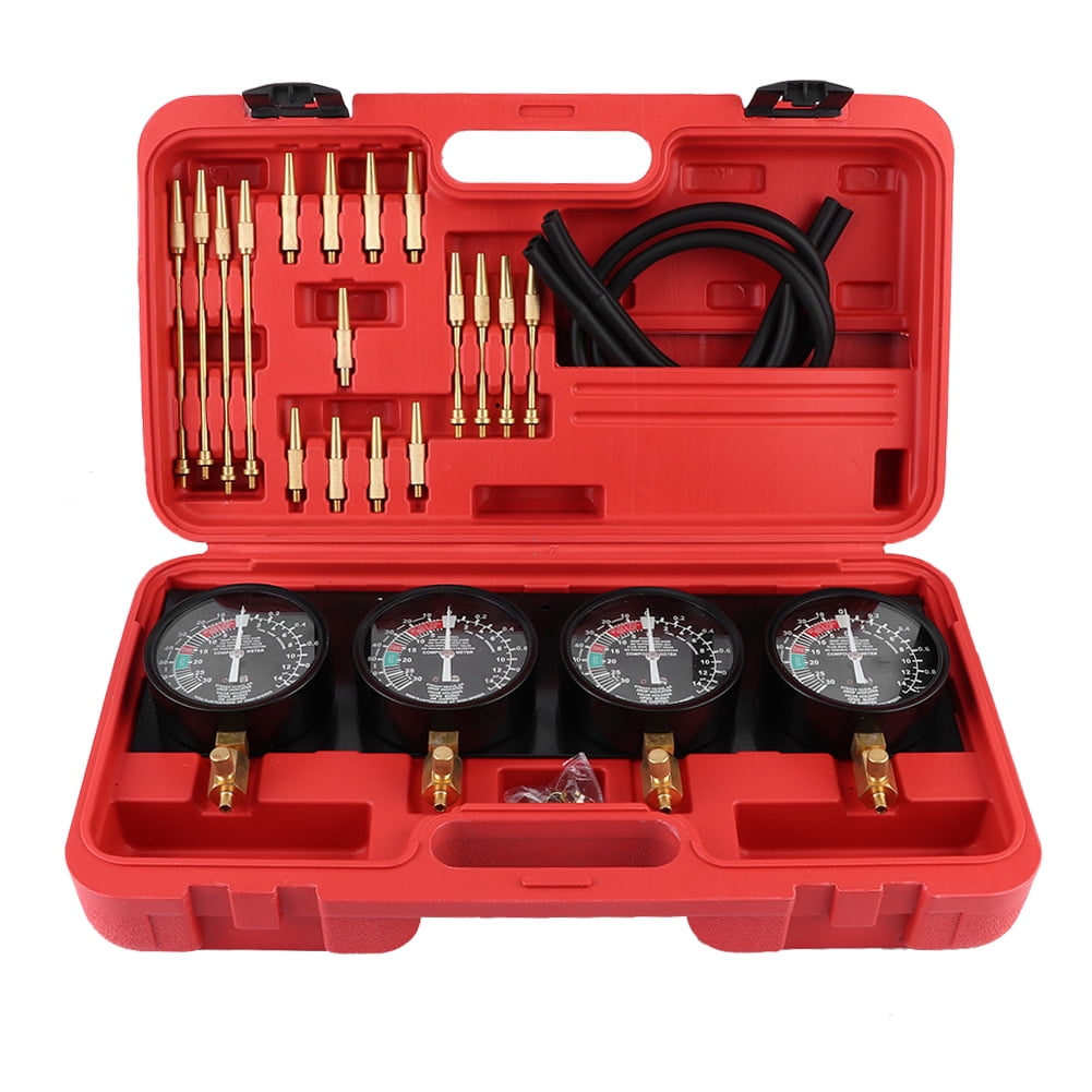 Fuel Vacuum Carburetor Synchronizer Gauges Set 4 Cylinder Balancer ...