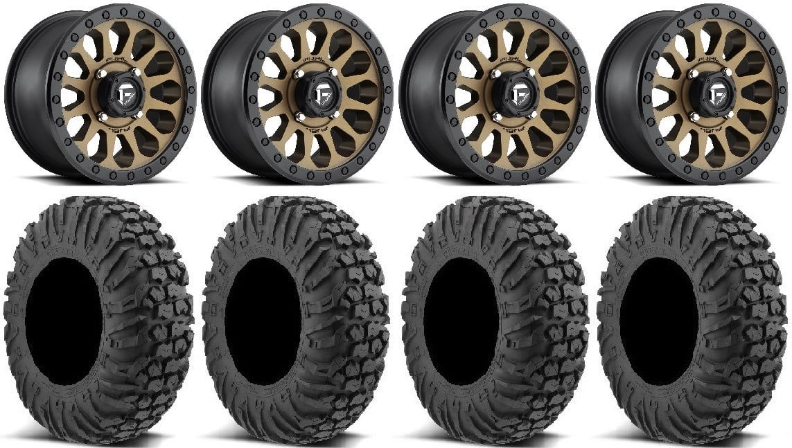 Fuel Vector BR 15" Wheels 30" MotoVator Tires Polaris RZR XP 1000 / PRO ...