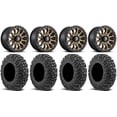 Fuel Vector BR 15" Wheels 30" MotoVator Tires Polaris RZR XP 1000 / PRO ...