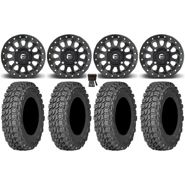 Fuel Vector Beadlock 15" Wheels Bk 32" X Comp ATR Tires Can-Am Maverick ...