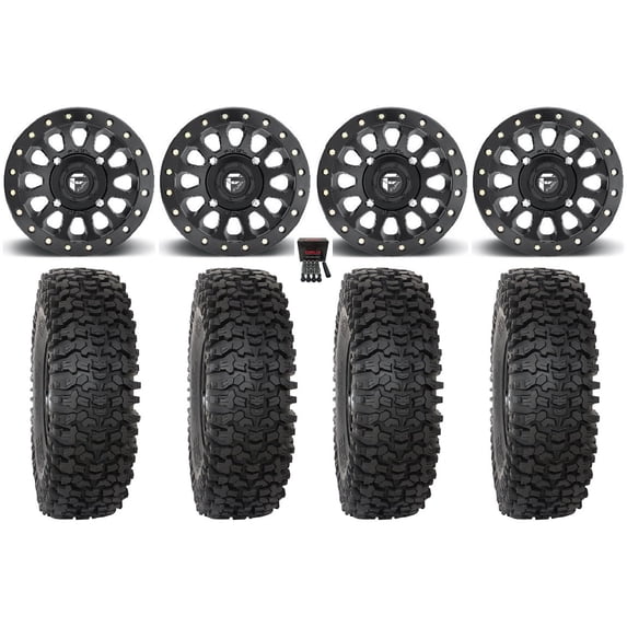 Fuel Vector Beadlock 15" Wheels Bk 33" RC500S Sticky Tires Sportsman ...