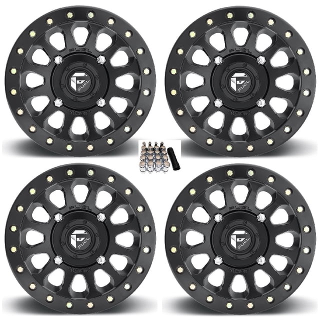 Fuel Vector Beadlock UTV Wheels Black 15" Kawasaki Teryx Mule - Walmart.com