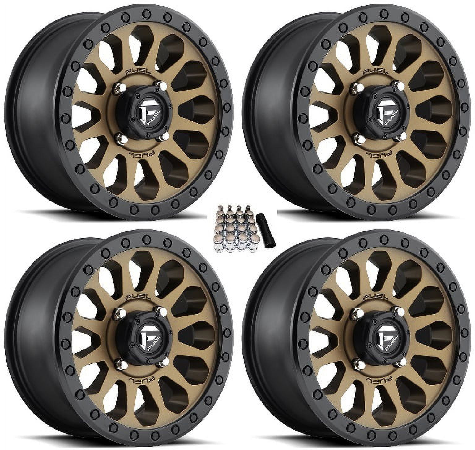 Fuel Vector UTV Wheels Bronze 15" Polaris RZR 1000 XP / Ranger XP 900/ ...