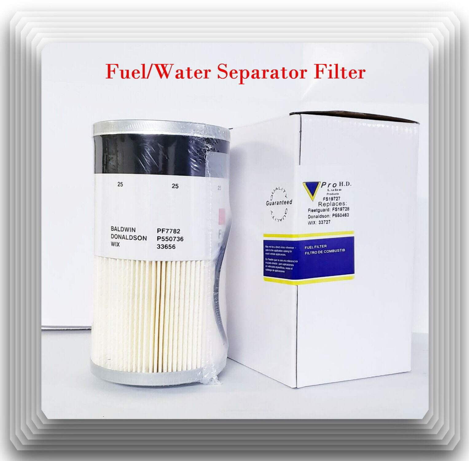Fuel/Water Separator Filter Fits:Hino 198 258 268 338 358 WorkStar 7600 ...
