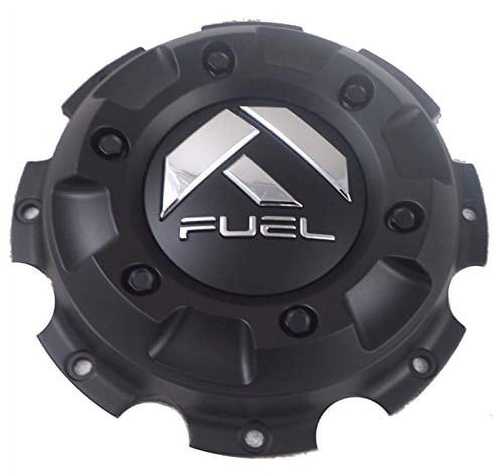 Fuel Wheels Matte Black Custom Wheel Center Caps Set of 4# 1003-37MB ...