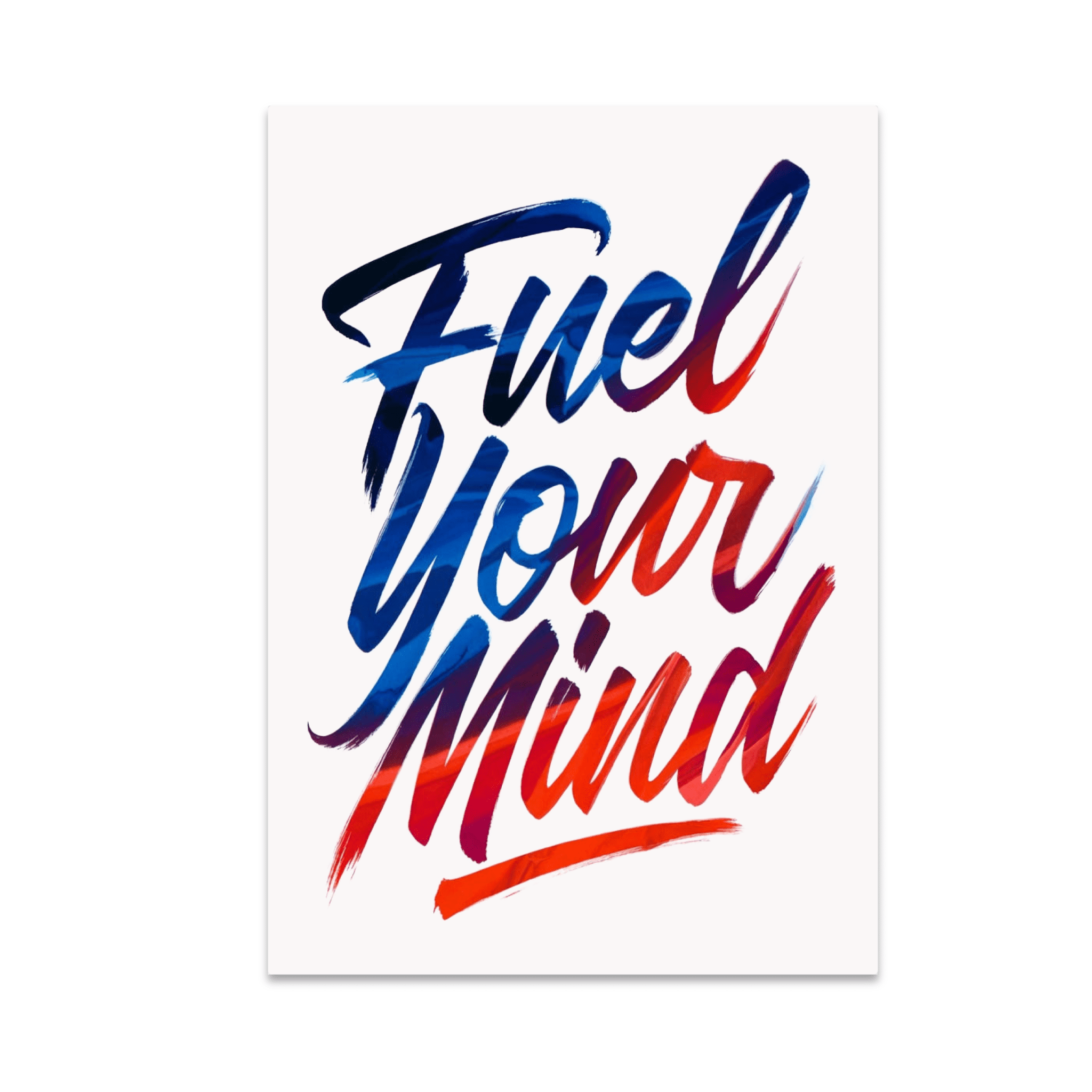 Fuel Your Mind Typography Art - Office Decor Enthusiast - 13x19 Poster ...