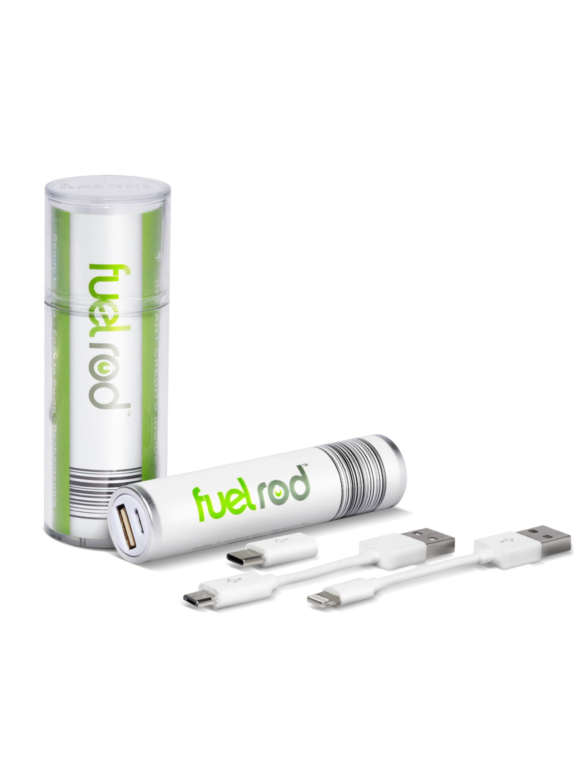 FuelRod Portable Charger Kit - Pack of 2 - Includes All Cables ...
