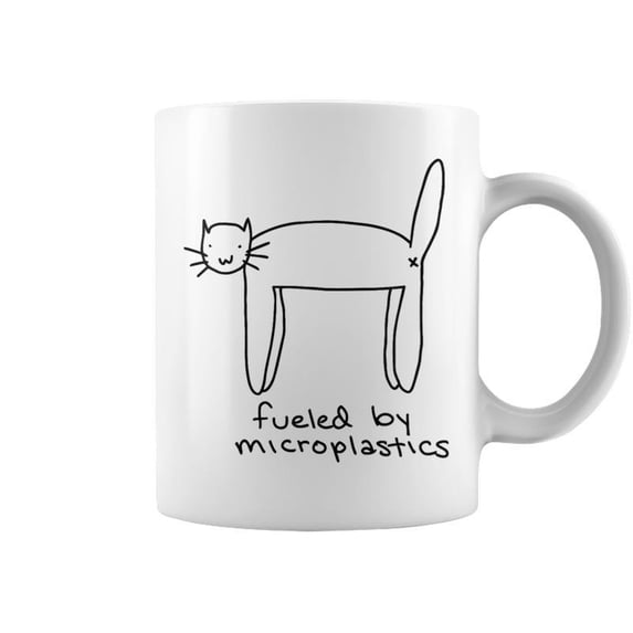 Fueled By Microplastics Cat Coffee Mugs - Walmart.com