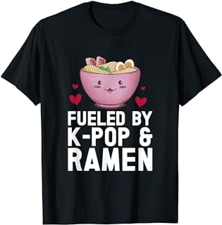 Fueled By Ramen Kpop Merch Merchandise Ramen Bowl Anime T-Shirt ...