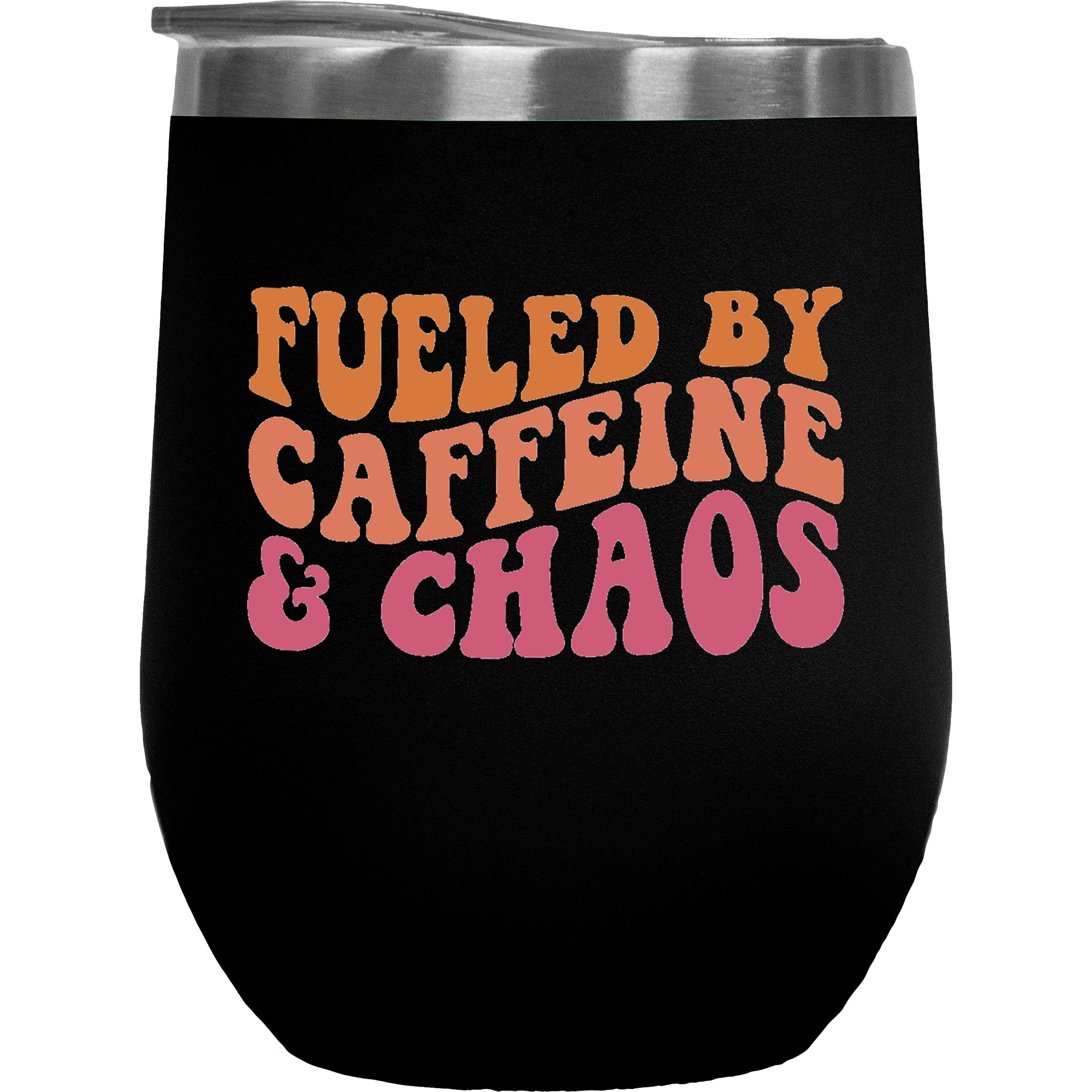 Fueled by Caffeine & Chaos, Admin Assistant or Secretary Quote, Groovy ...