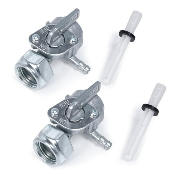 2Sets Steel Petcock Fuels Shut Off Valves With 22mm Hexagonal Nut For ...
