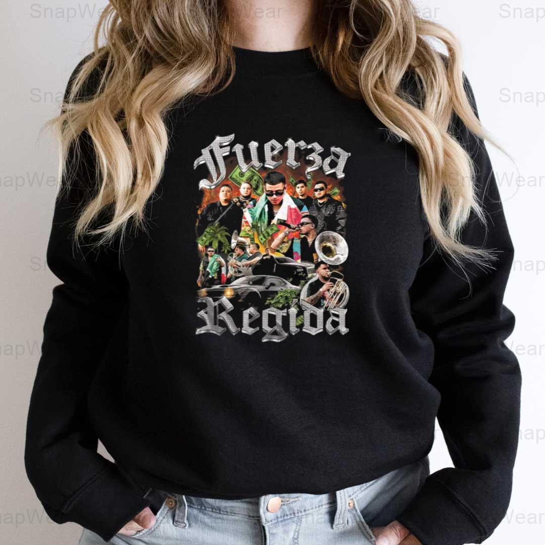 Fuerza Regida Concert Tour Merch Vintage Regional Mexican Music Band T ...