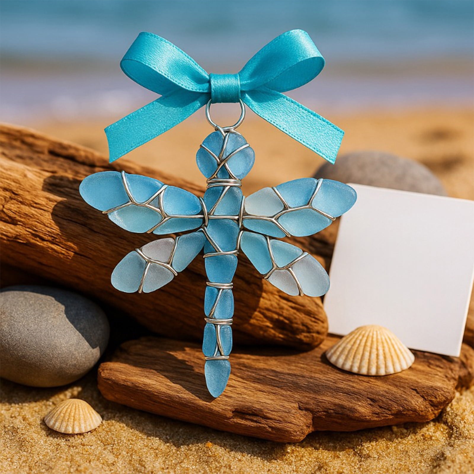 Fufafayo 10Pcs Blue Bow Ribbon Pendant,Bow Ribbon Pendant, Metal ...