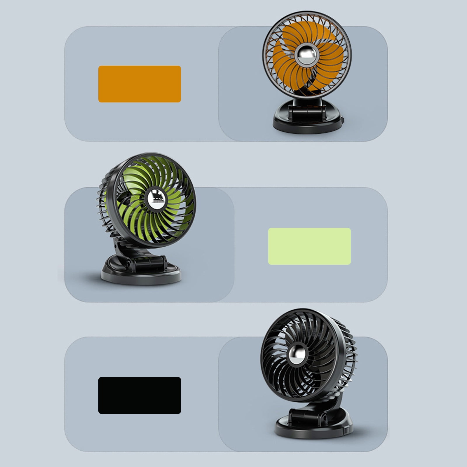 Fufafayo 3Pcs Car Fan, Car Fan, USB Fan, Vehicle Fan, Cooling Fan ...