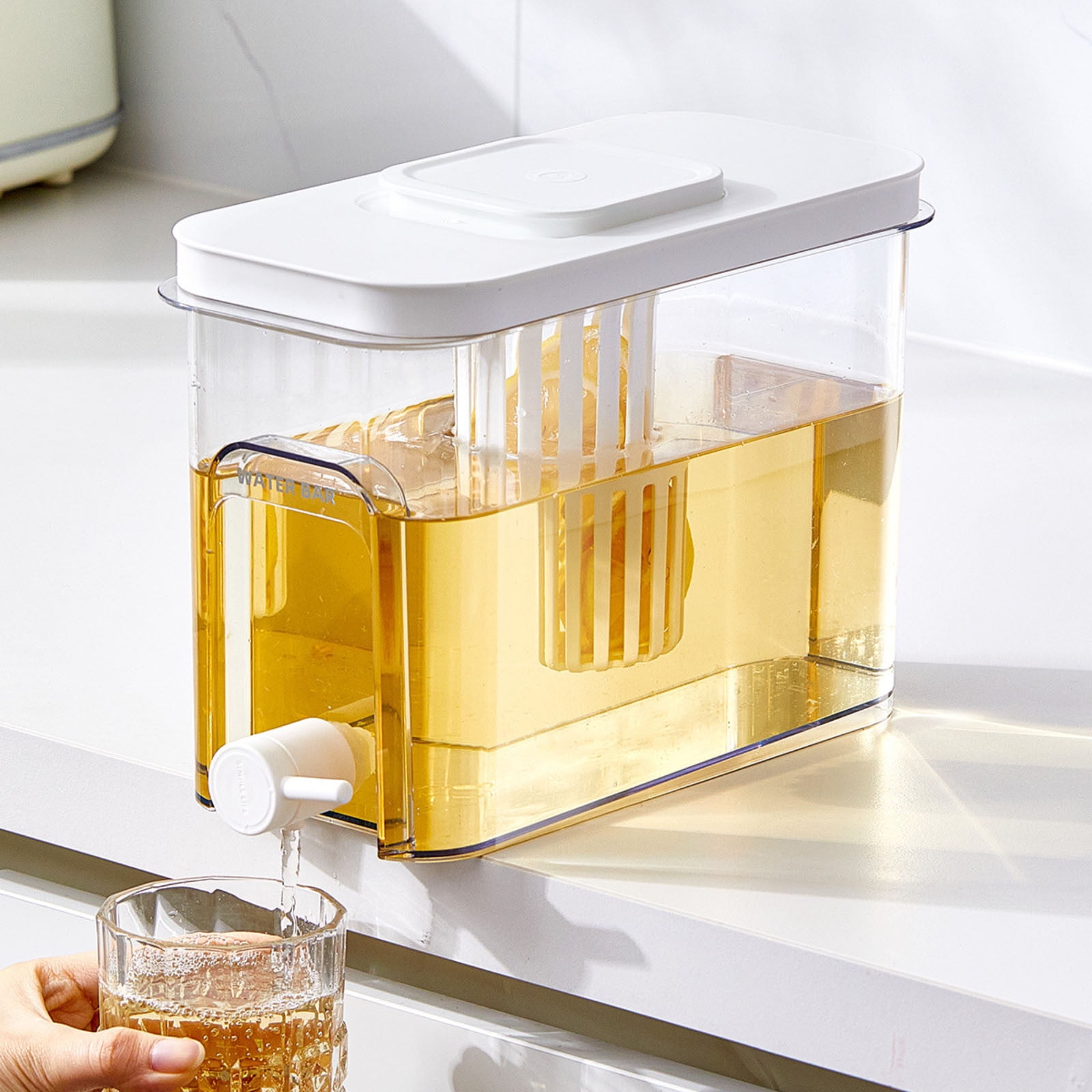 Fufafayo 4L Large Capacity Water Pitcher, Cold Brew Water Pitcher ...