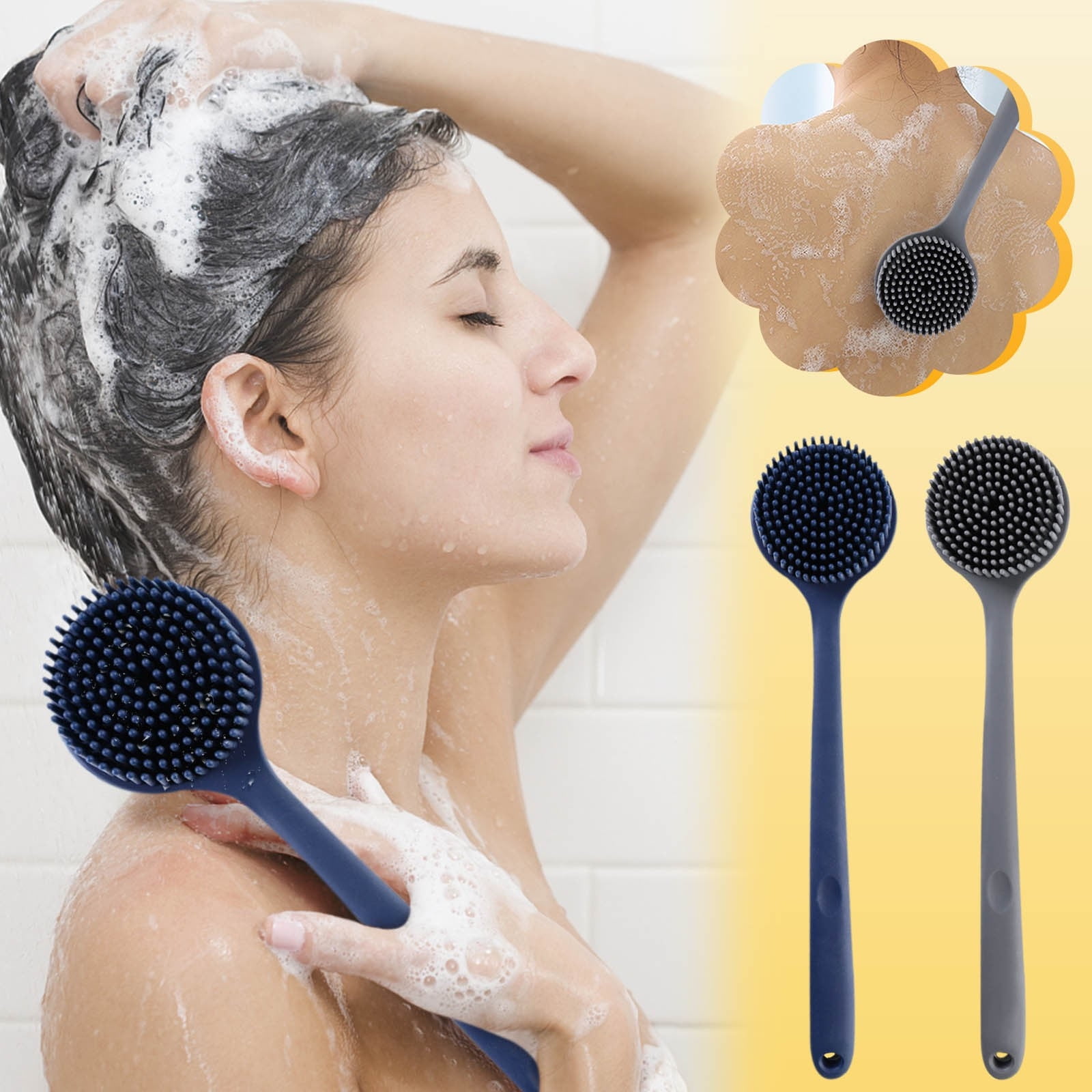 Fufafayo under $5 1Pcs Bath Brush, Long Handle Bath Brush, Back ...