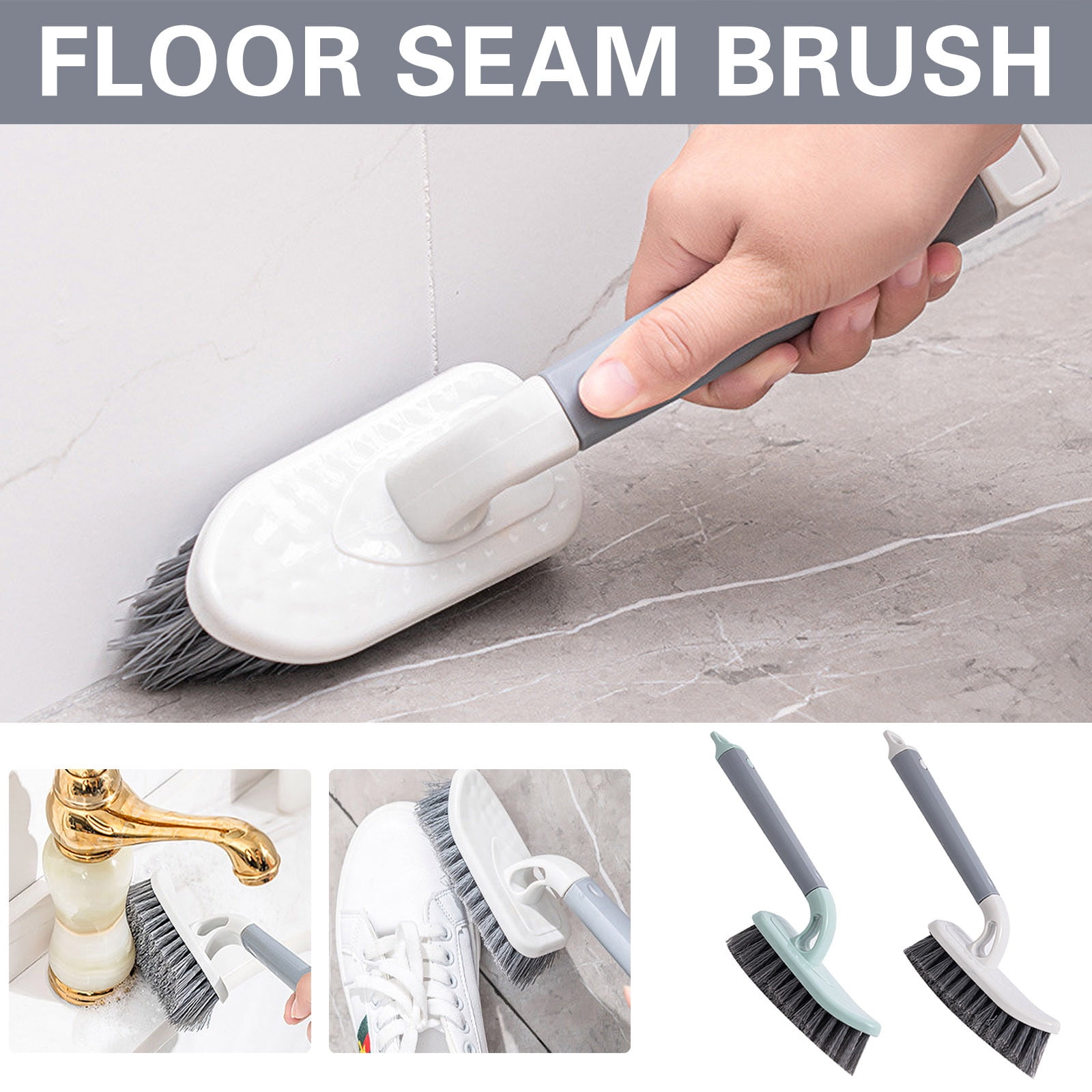 Fufafayo under $5 2Pcs Bathroom Scrub Brush, Bathroom Tile and Grout ...