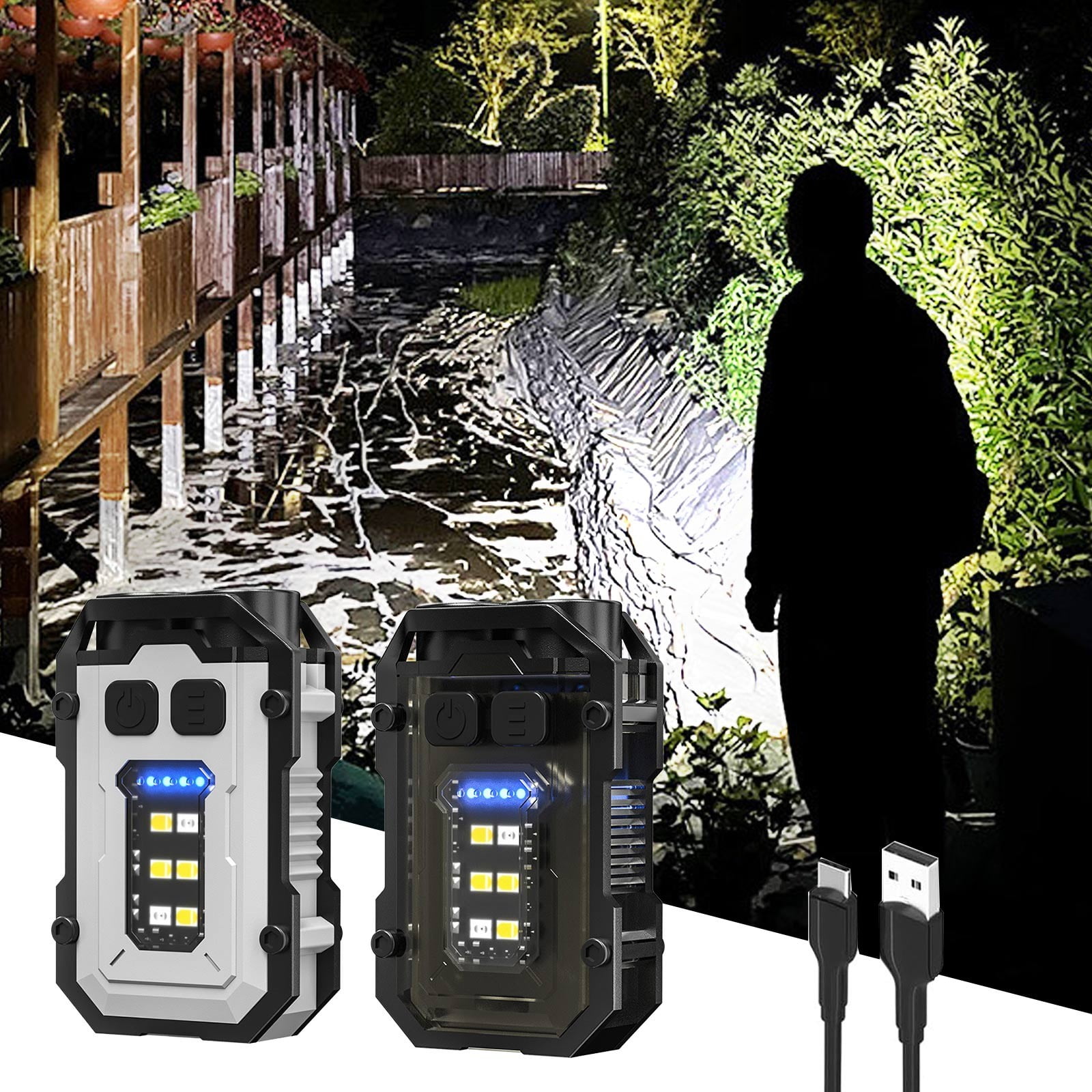 Fufafayo under $5 2Pcs Keychain Flashlight, Keychain Flashlight with ...