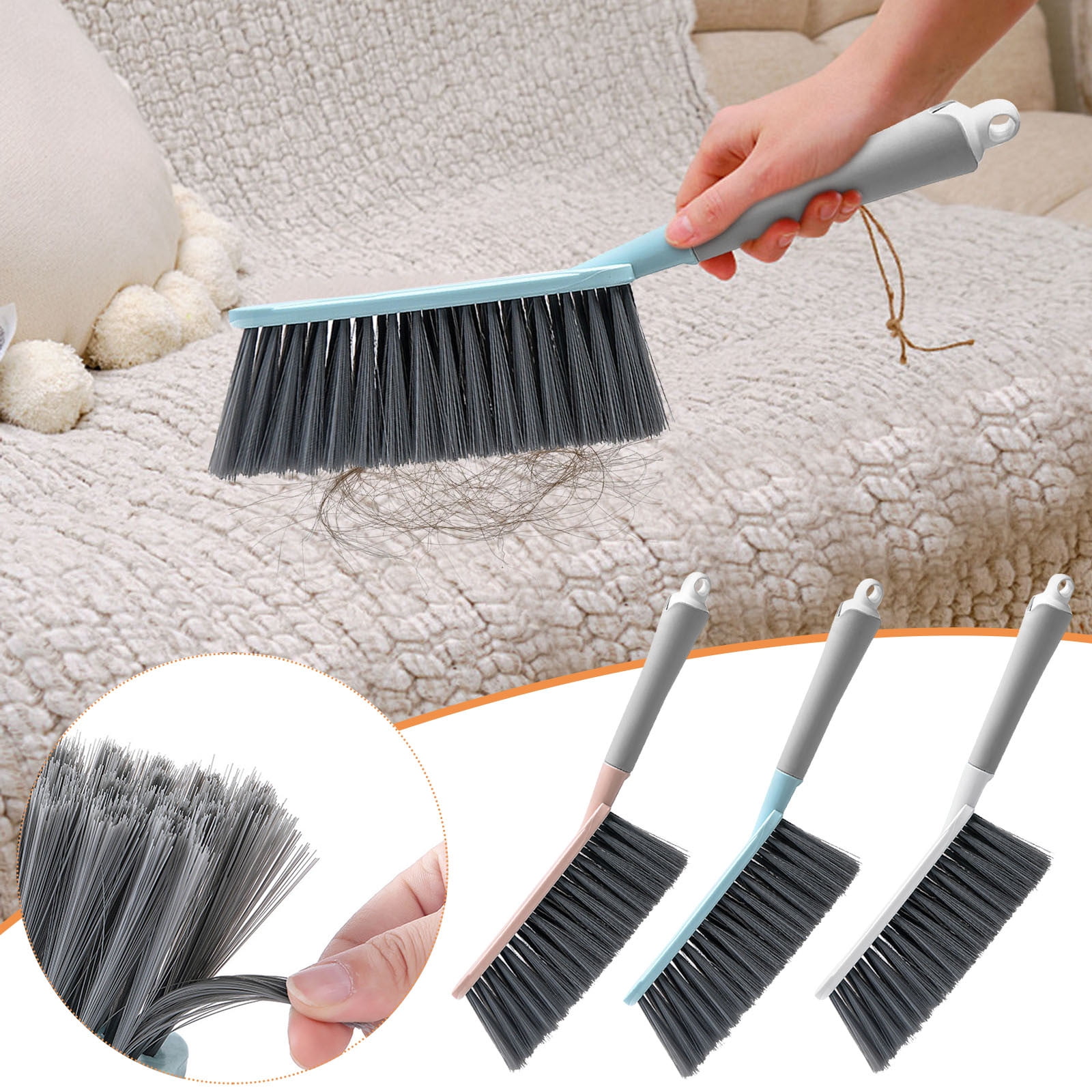 Fufafayo under $5 3Pcs Lint Brush, Bed Brush, Long Handle Soft Bristle ...