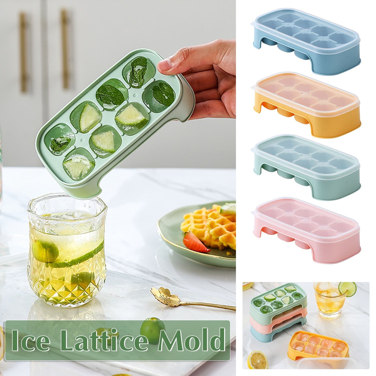 Fufafayo under $5 4Pcs Ice Tray, Ice Mold, Homemade Ice Cream and ...