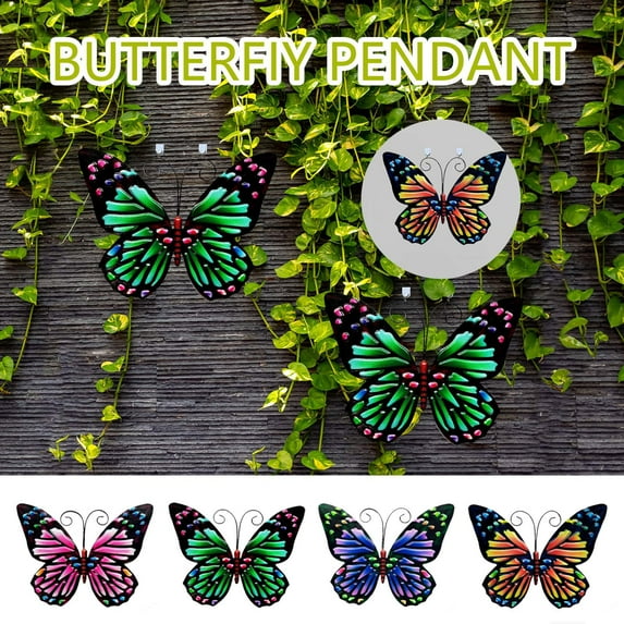 Fufafayo under $5 4Pcs Metal Butterfly Decor, Butterfly Garden Decor ...