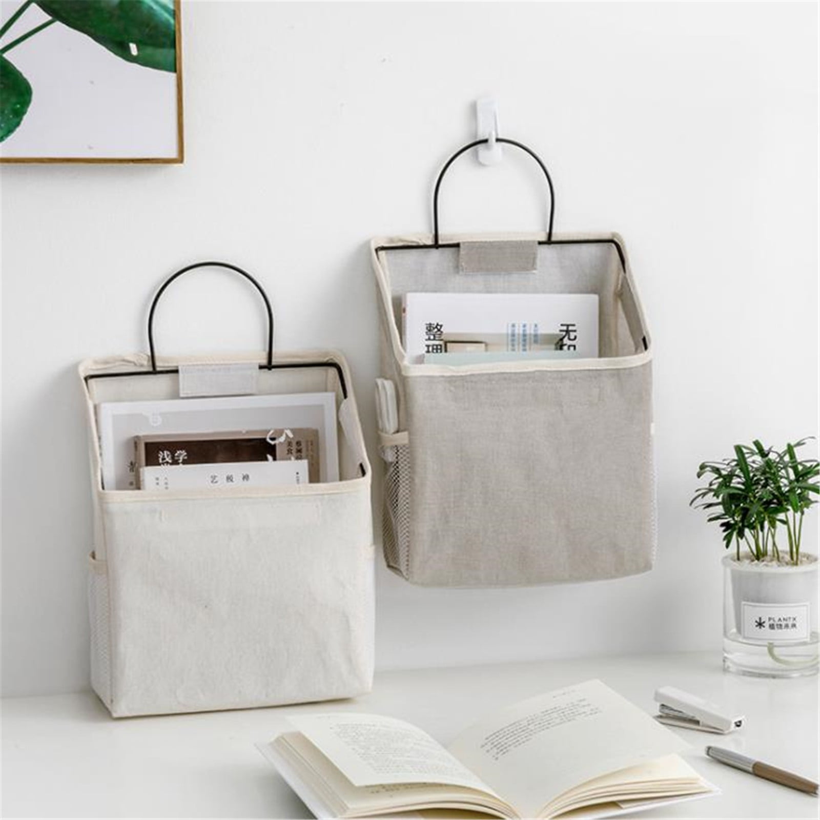 Fufafayo under $5 5Pcs Hanging Storage Bag, Wall Mounted Storage Bag ...