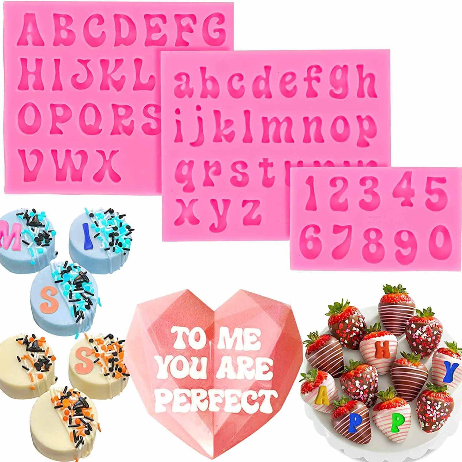 Fufafayo under $5 Alphabet Number Mold, DIY Baking Chocolate Mold ...