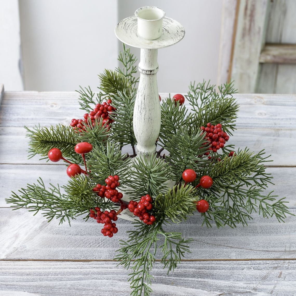 Fufafayo under $5 Christmas Artificial Norfolk Pine Candle Rings ...
