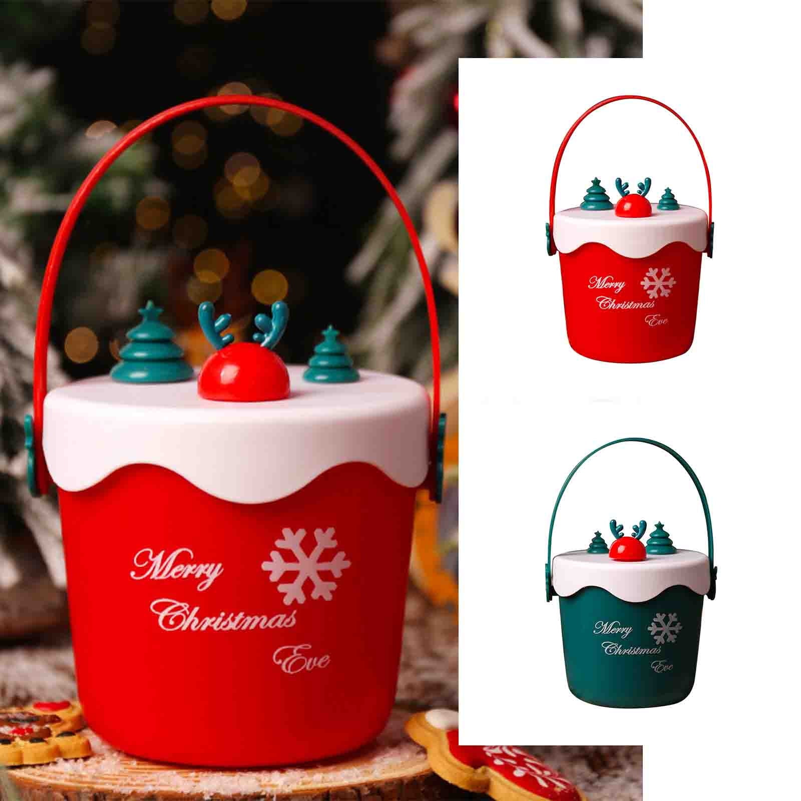Fufafayo under $5 Christmas Gift Box for Fruit Candy Storage, Round ...