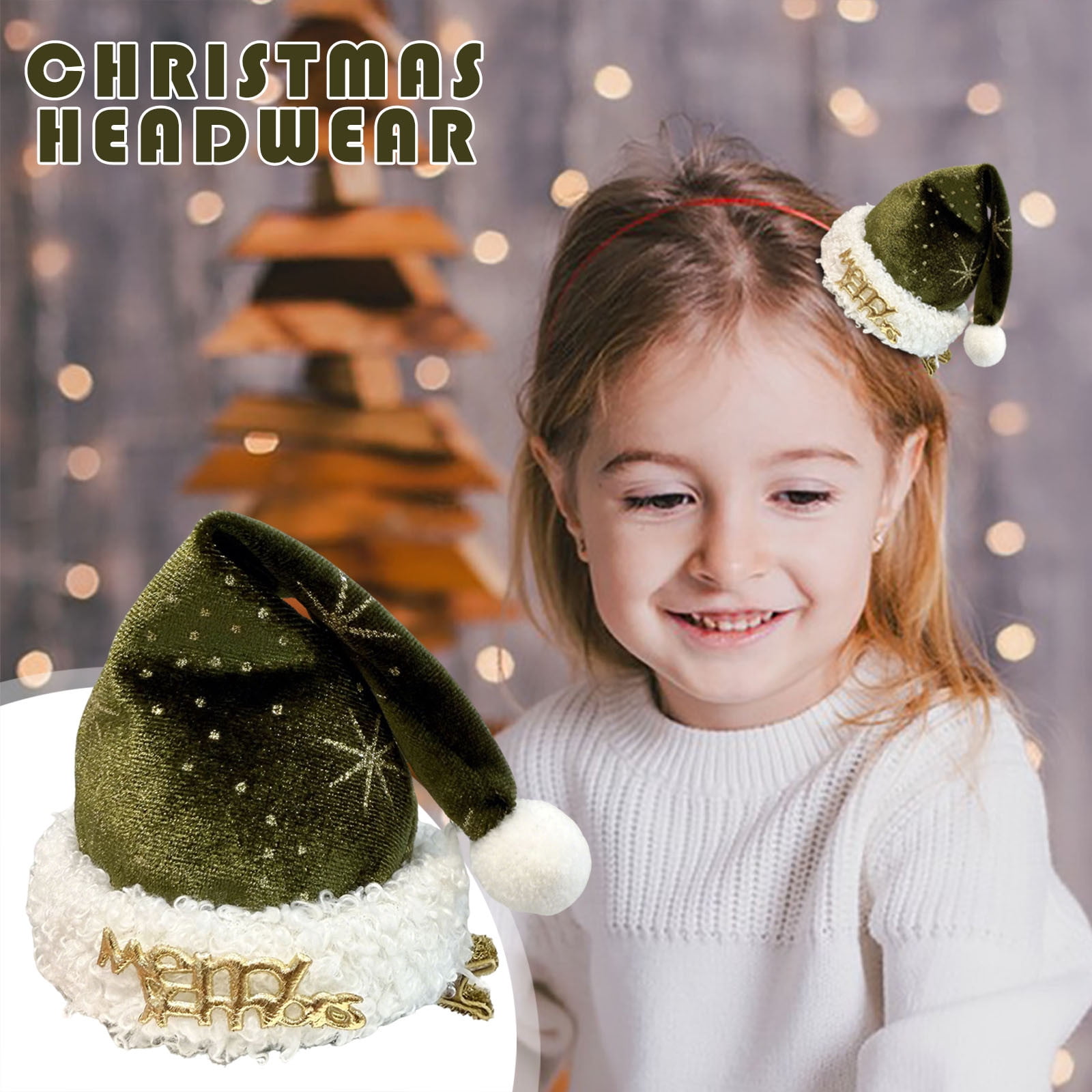 Fufafayo under $5 Christmas Hair Clip, Christmas Hair Clip, Velvet ...