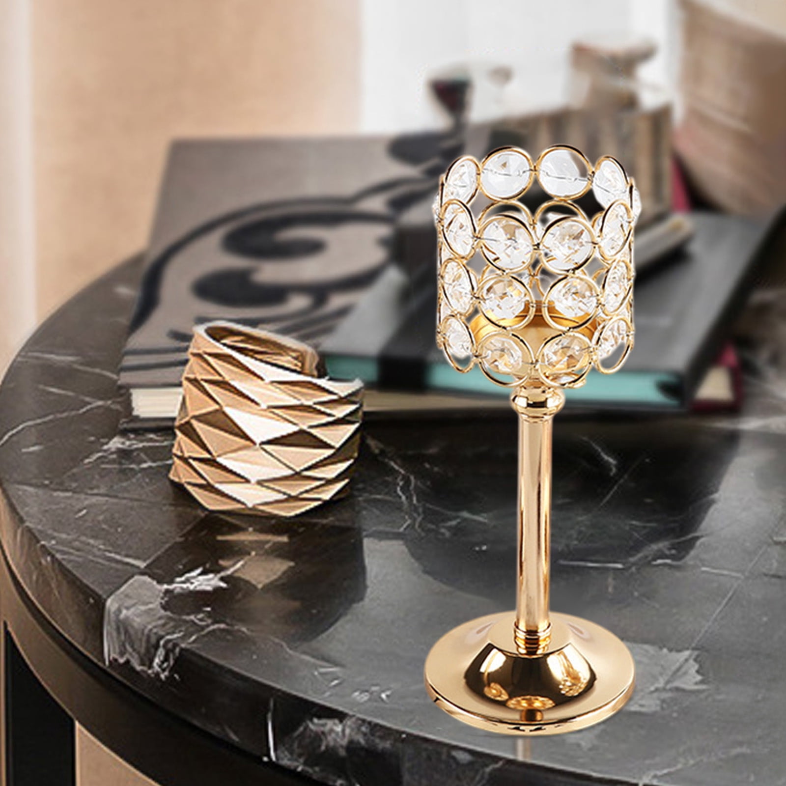 Fufafayo under $5 Crystal Candle Holder, Crystal Candle Holder, Metal ...